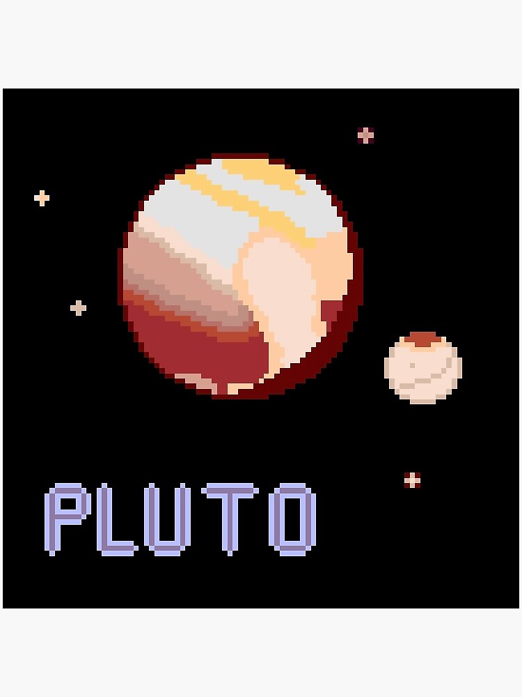 Pegatina «Pixel Art Plutón» de MagicMagpie | Redbubble