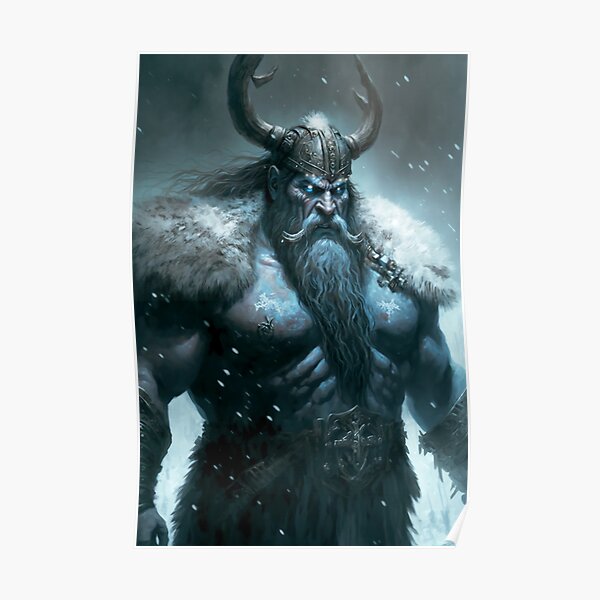 "Frost giant - Norse mythology artwork" Poster for Sale by wewebpt ...