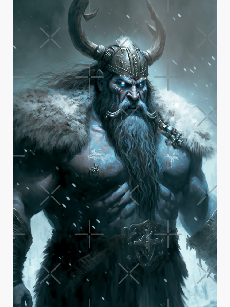 "Frost giant - Norse mythology artwork" Sticker for Sale by wewebpt ...