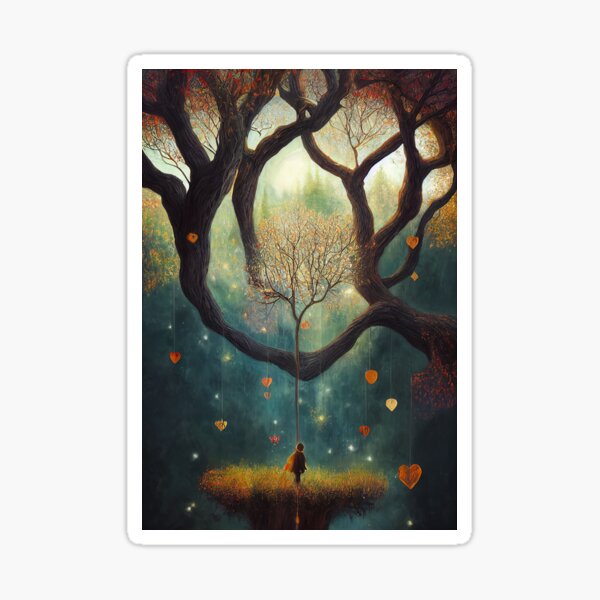 "Wishing Tree - Outgrow Your Inner Demons" Sticker for Sale by ...