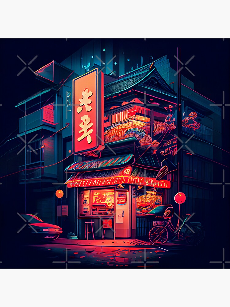 "The ramen shop" Sticker for Sale by lightsonfire | Redbubble