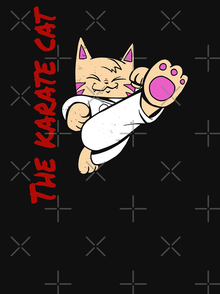 "The Karate cat design is a fun and comical design. Ideal for people ...