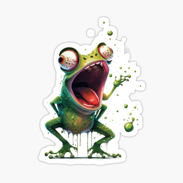 "Screaming Frog" Sticker for Sale by Paterrr | Redbubble