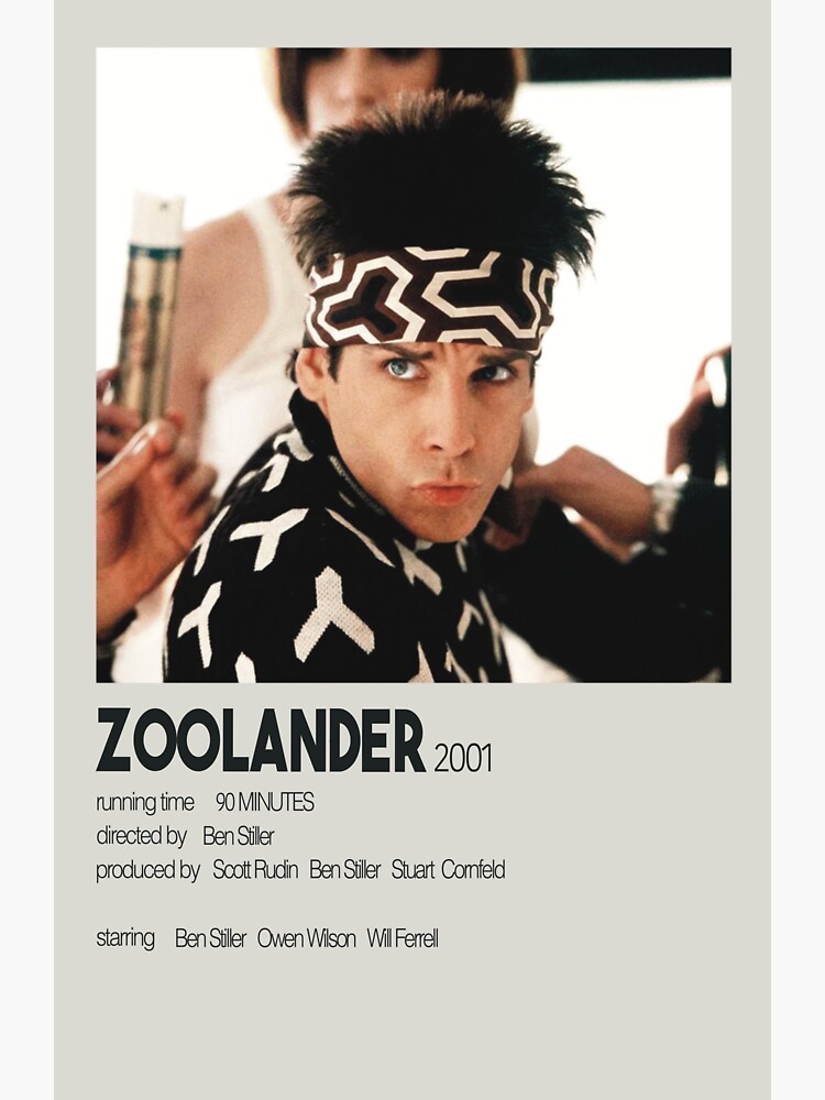 "Zoolander- Movie Poster" Sticker for Sale by AndreaDesignsCA | Redbubble