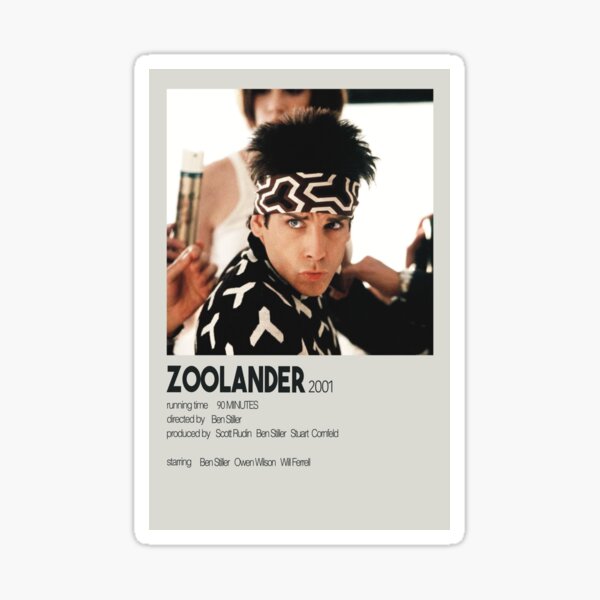 "Zoolander- Movie Poster" Sticker for Sale by AndreaDesignsCA | Redbubble