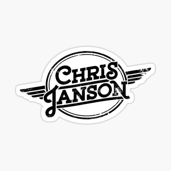 "Best-Chris-Janson-logo" Sticker for Sale by cadburyyy | Redbubble
