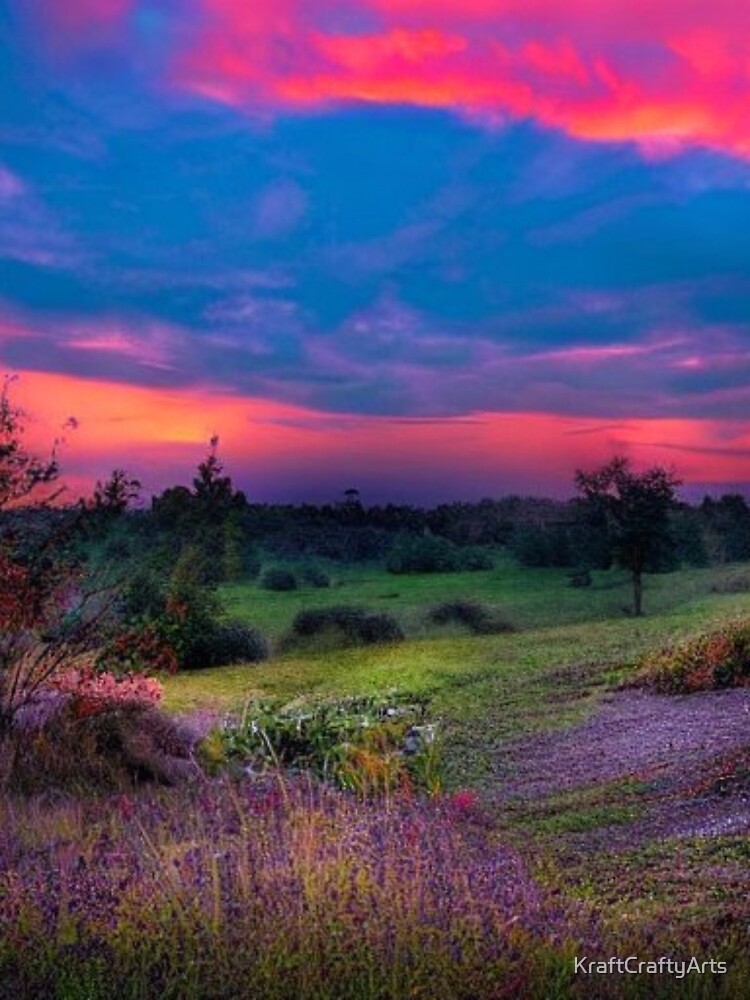 "Mystical Sunset" Postcard for Sale by KraftCratyArts | Redbubble