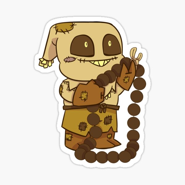 "friendly chibi scarecrow " Sticker for Sale by ace-scribbles | Redbubble
