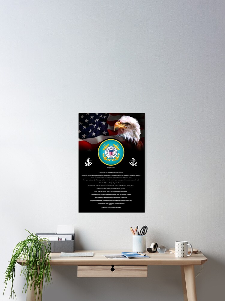 "United States COAST GUARD Creed" Poster for Sale by Daniel Hagerman ...