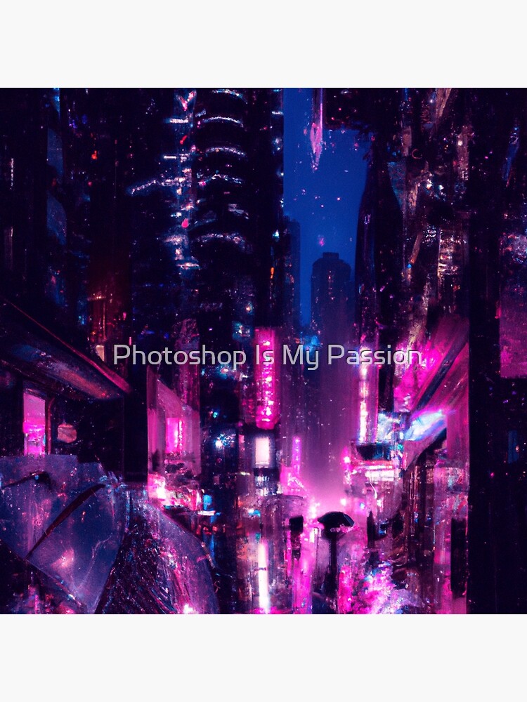 "Night Tokyo Cyberpunk - Ai Generated Photography" Poster for Sale by ...