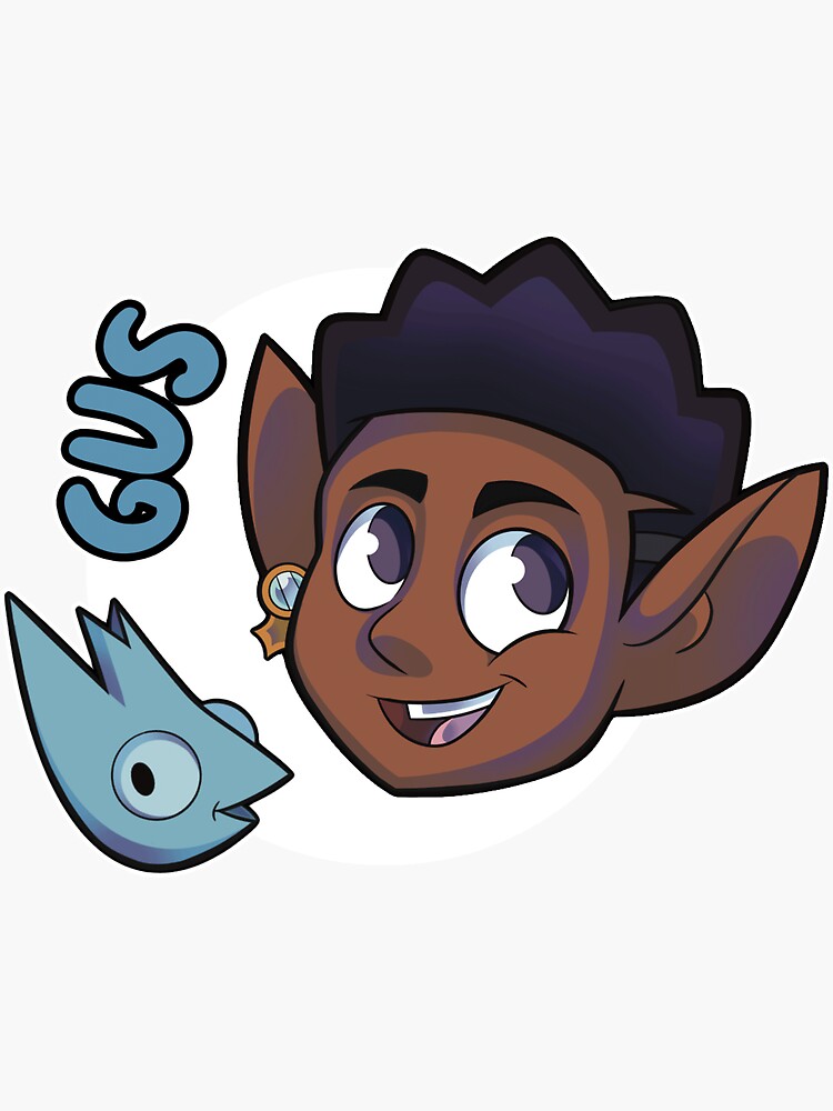 "The Owl House , Sticker, Pin Button, Gus" Sticker for Sale by ...