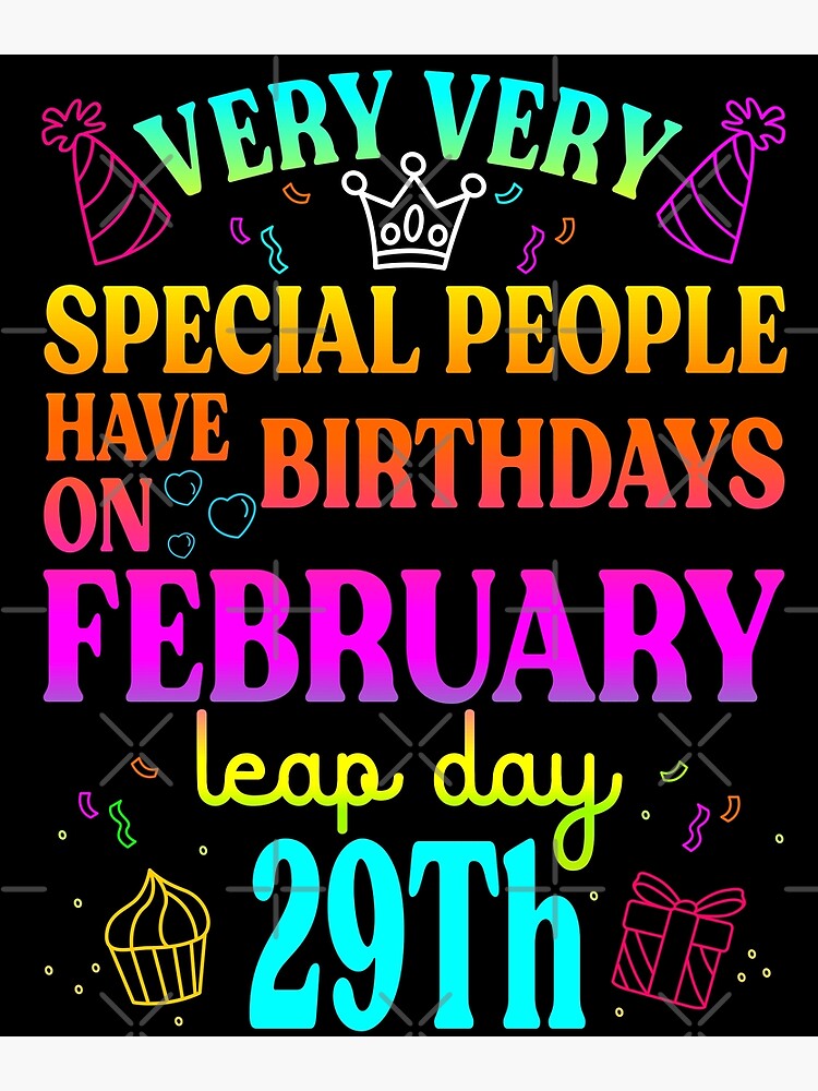 "Leap day Birthday - Leap Year Birthday - February 02/29" Greeting Card ...