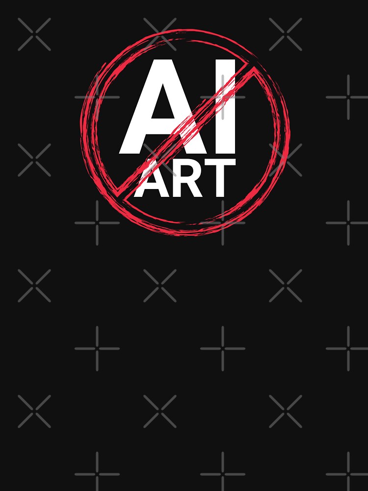 "Anti AI ART Quote to Save Real Art" T-shirt for Sale by Zentropik ...