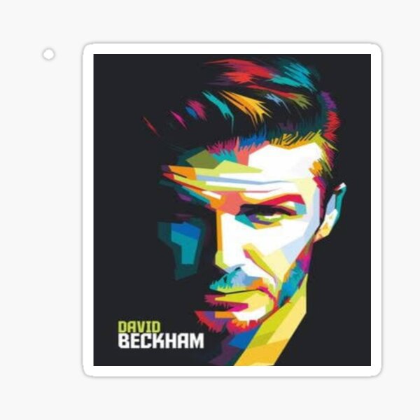 "David beckham " Sticker for Sale by sagestar | Redbubble