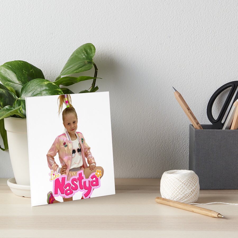 "like nastya on knee | stacy nastya vlog | laik nastia kids videos" Poster for Sale by ...