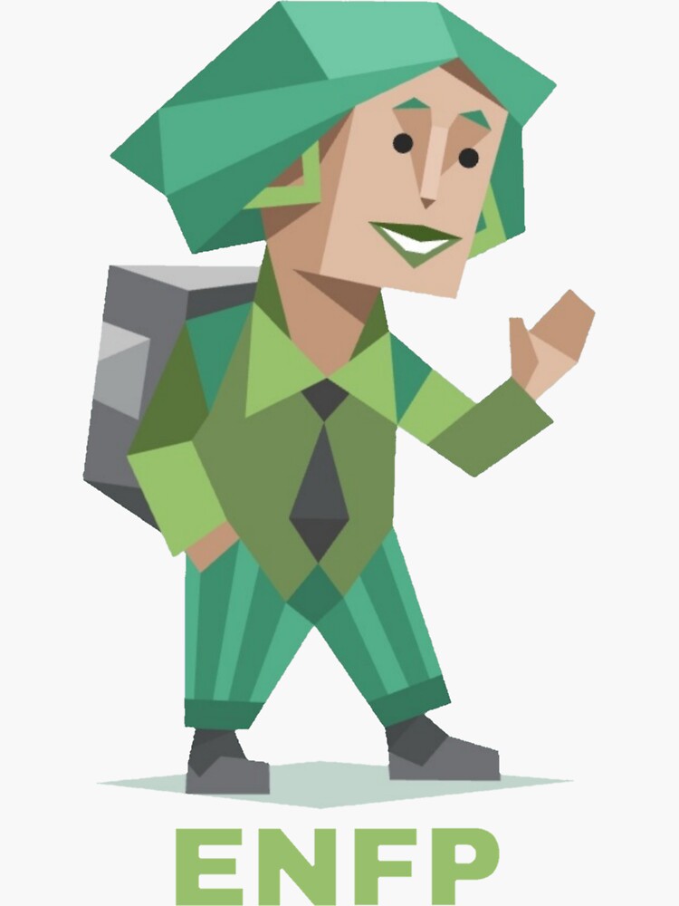 "ENFP MBTI" Sticker for Sale by hayzeniif | Redbubble