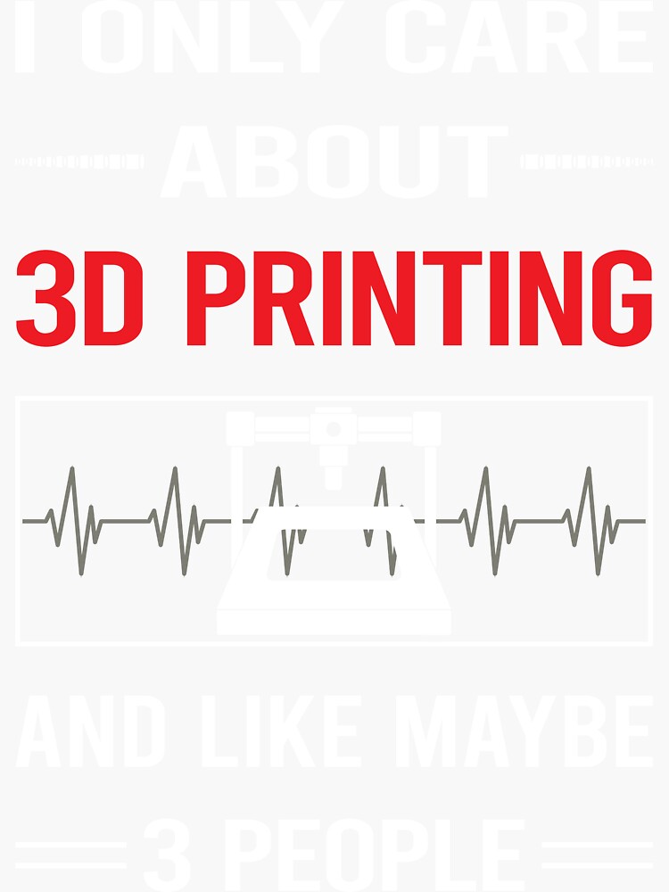 "Funny 3 People 3D Printing" Sticker for Sale by FifineCroteau | Redbubble