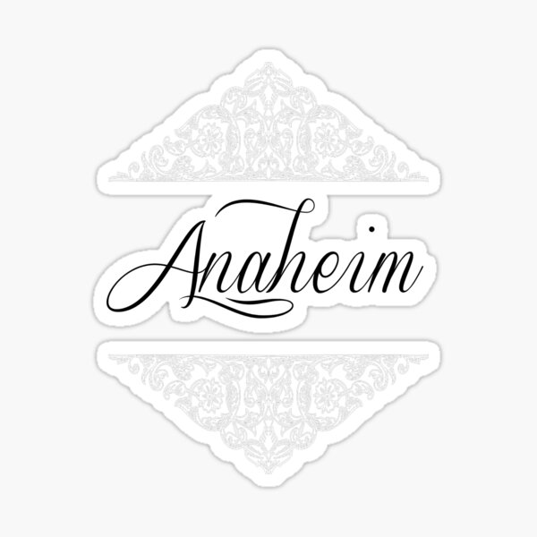 "City of Anaheim with a touch of vintage" Sticker for Sale by ...