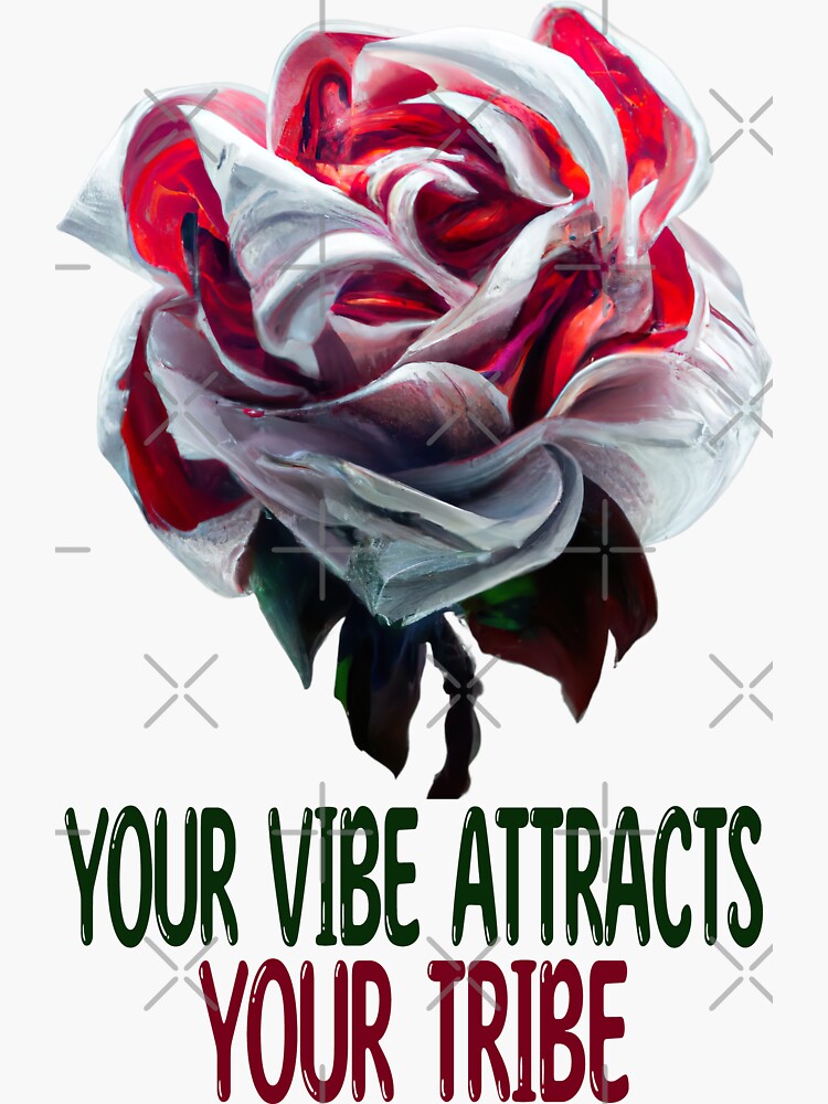 "Your Vibe Attracts Your Tribe, Inspiration" Sticker for Sale by MoMido ...