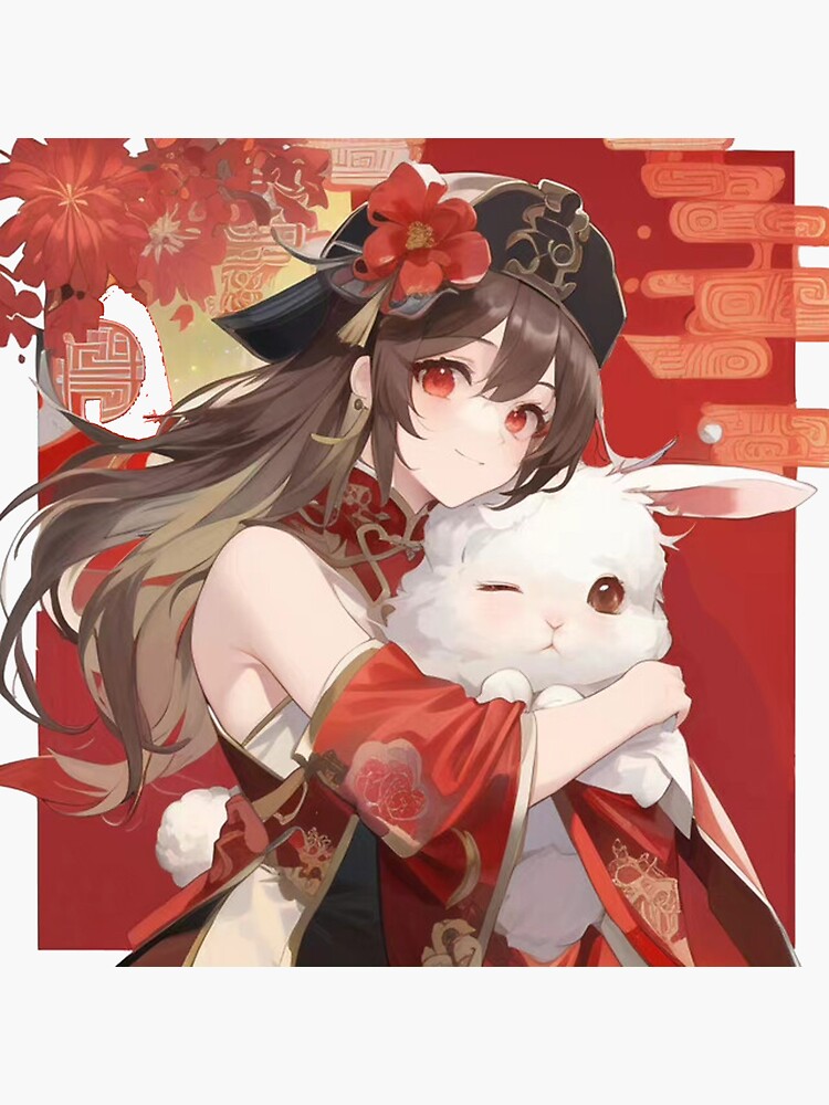 "Hutao Genshin Impact Merchandise Genshin Impact Hutao Poster Chinese ...