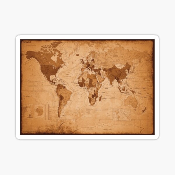 "Die Welt" Sticker by tobyjrobinson | Redbubble