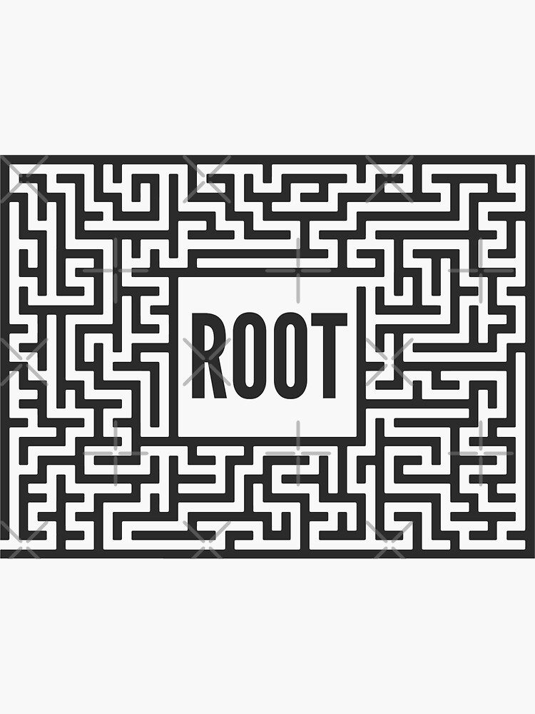 "Penetration Testing Root Like Solving Maze Puzzle" Sticker for Sale by ...