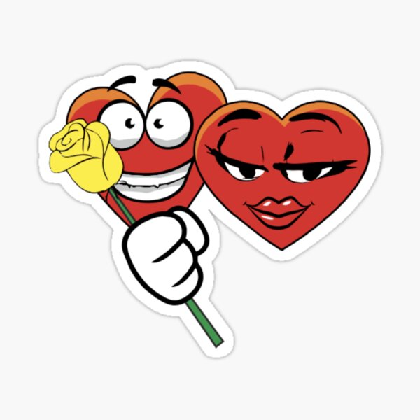 "Two cute hearts" Sticker for Sale by TVstuff | Redbubble