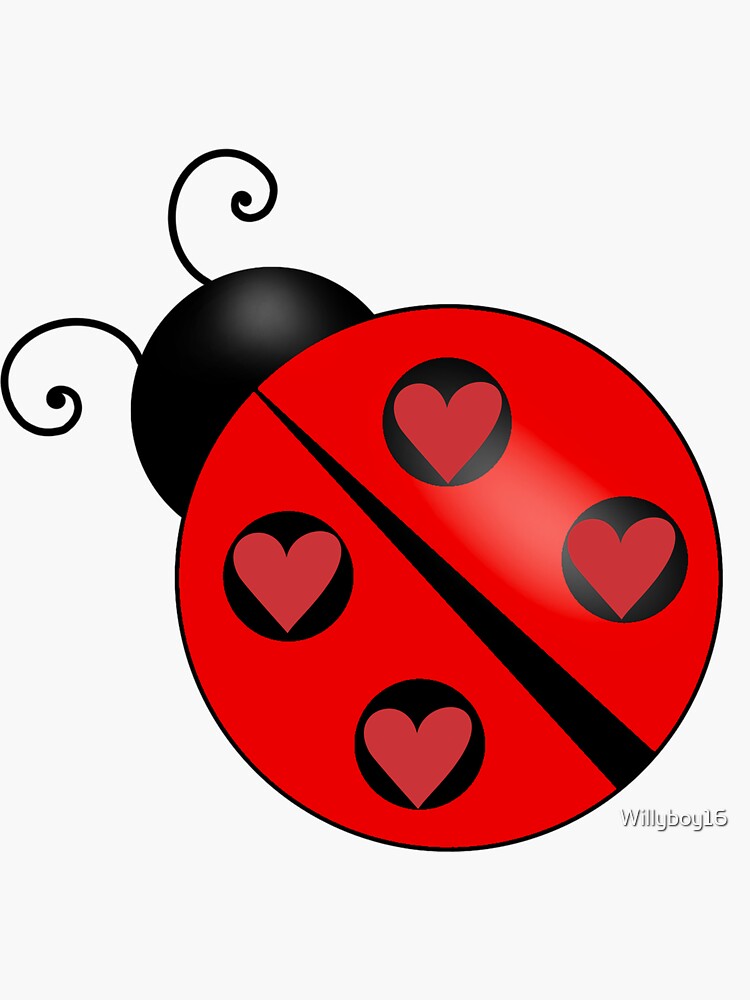"Lady Bug Love" Sticker for Sale by Willyboy16 | Redbubble