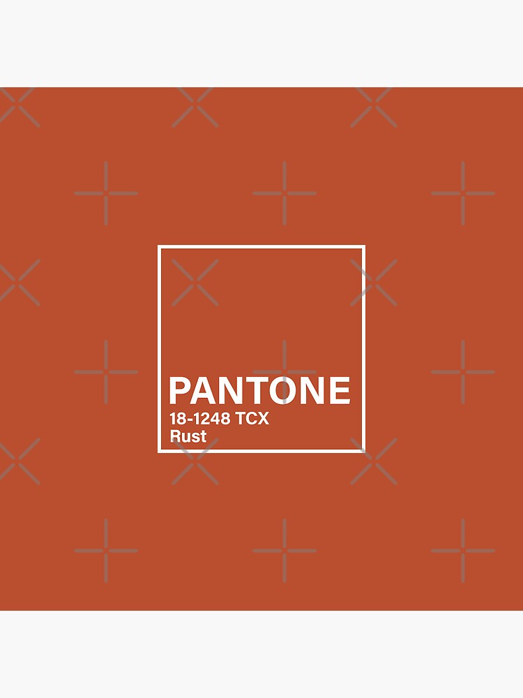 "pantone 18-1248 TCX Rust" Pin for Sale by princessmi-com | Redbubble