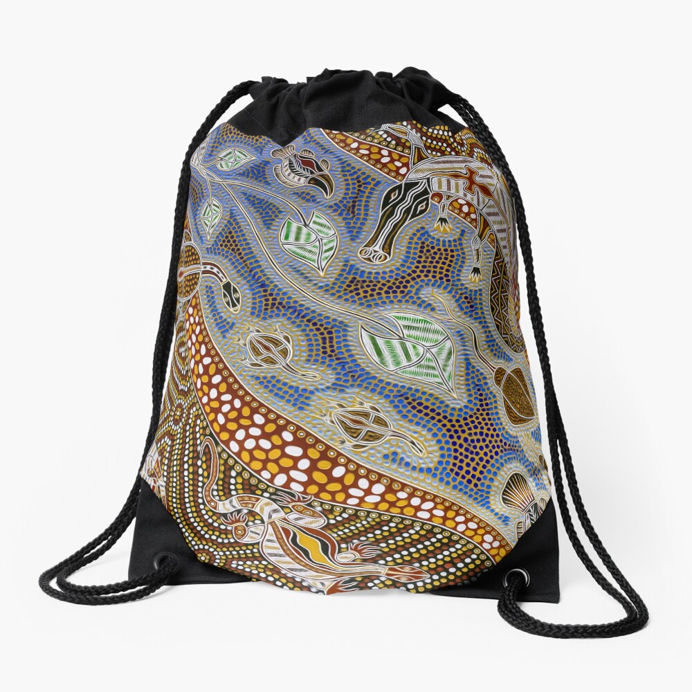 "Aboriginal Art" Drawstring Bag for Sale by ShannonRogers | Redbubble