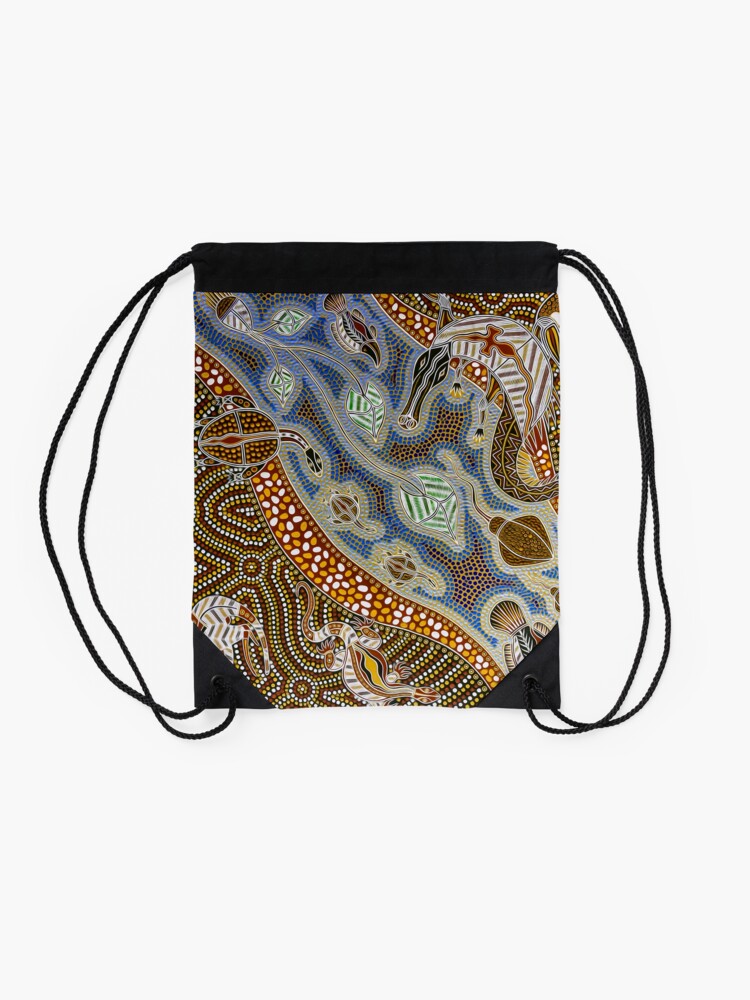 "Aboriginal Art" Drawstring Bag for Sale by ShannonRogers | Redbubble