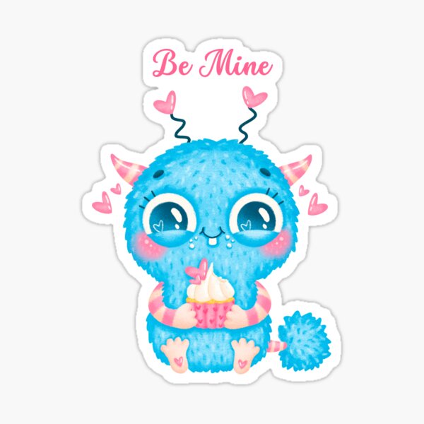 "Be Mine" Sticker for Sale by WBlackthorne | Redbubble