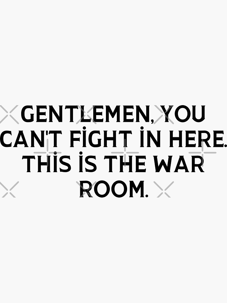 "Funny Quote. Merkin Muffley" Sticker for Sale by adelferhat | Redbubble