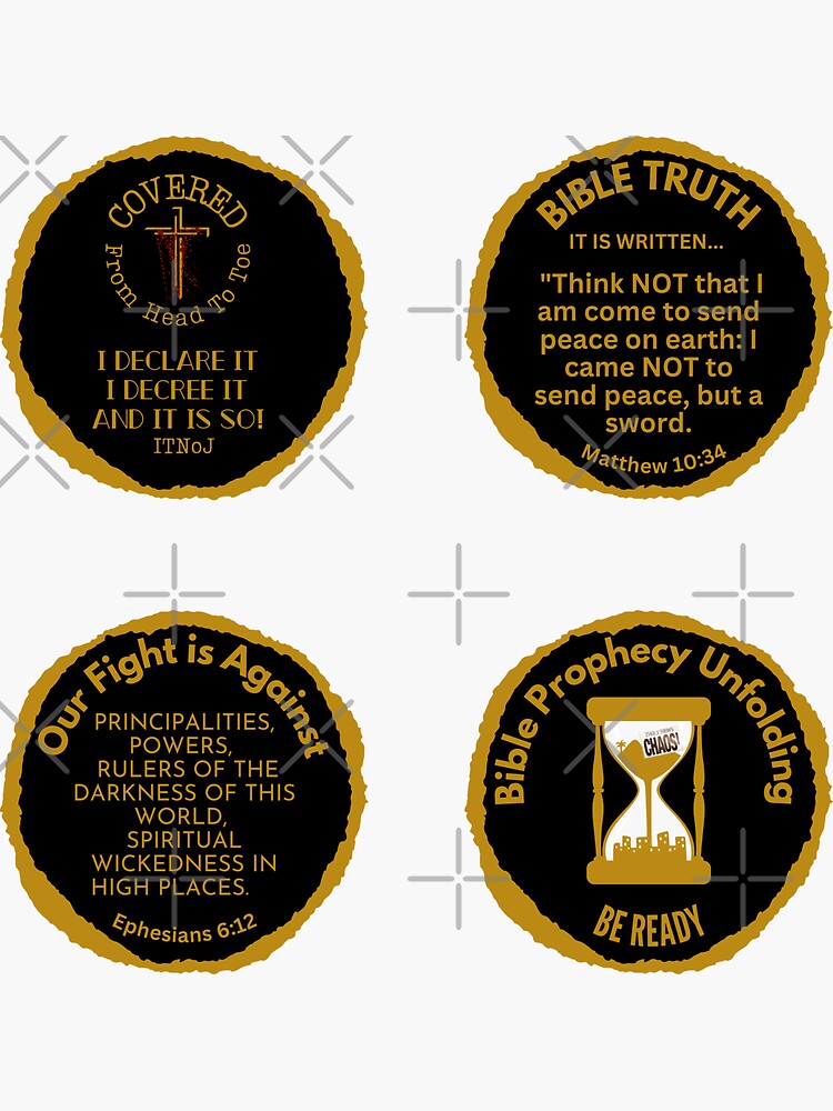 "Christian Believers Mixed Ripped Paper Designs 32" Sticker for Sale by ...