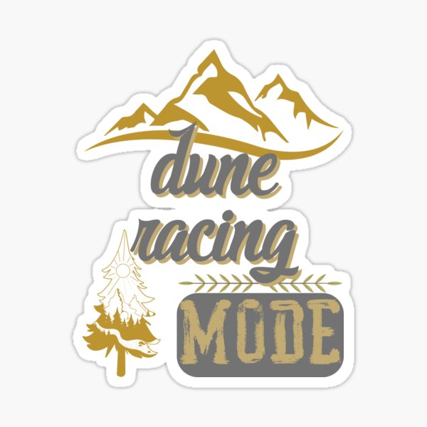 "dune racing mode, forest river sun inside tree pine" Sticker for Sale ...