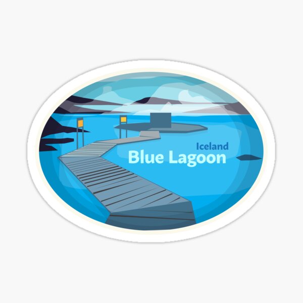 "Blue Lagoon, Iceland" Sticker for Sale by studio838 | Redbubble
