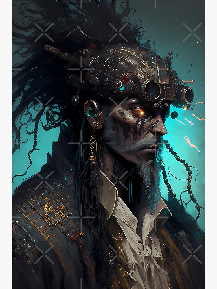 "Cyberpunk Pirate" Poster for Sale by CustomBison | Redbubble