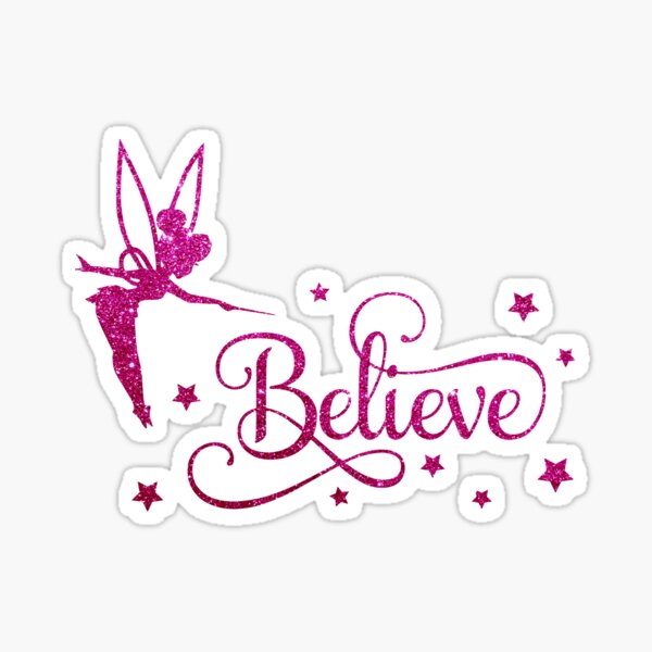 "believe Tinkerbell Magic, believe Cute Fairy , Pink Tinker bell Magic ...