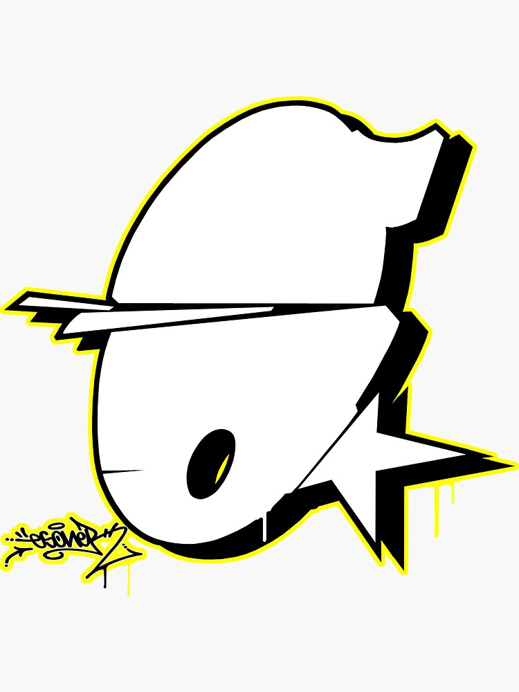 "LETTER O BY ESONE URBAN GRAFFITI STREET STYLE " Sticker for Sale by ...