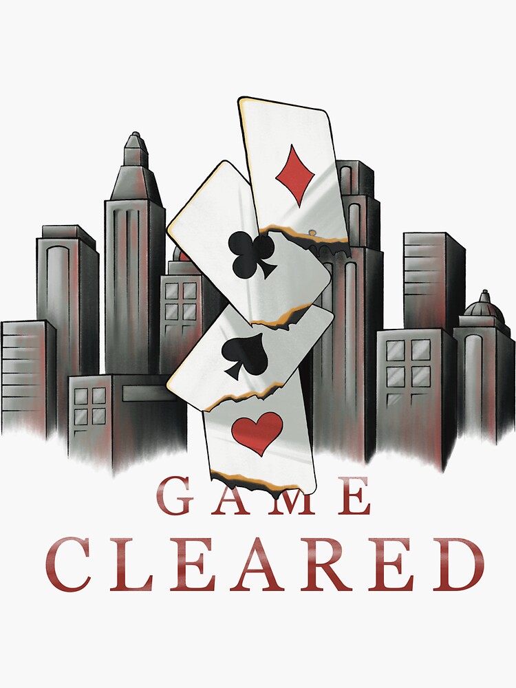 "Alice in Borderland - Game Cleared" Sticker for Sale by witrasno ...