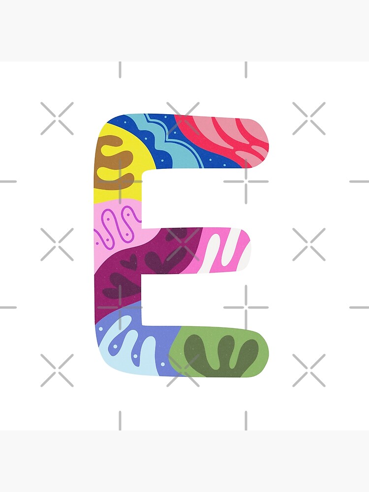"Letter E" Poster for Sale by Inaroda | Redbubble