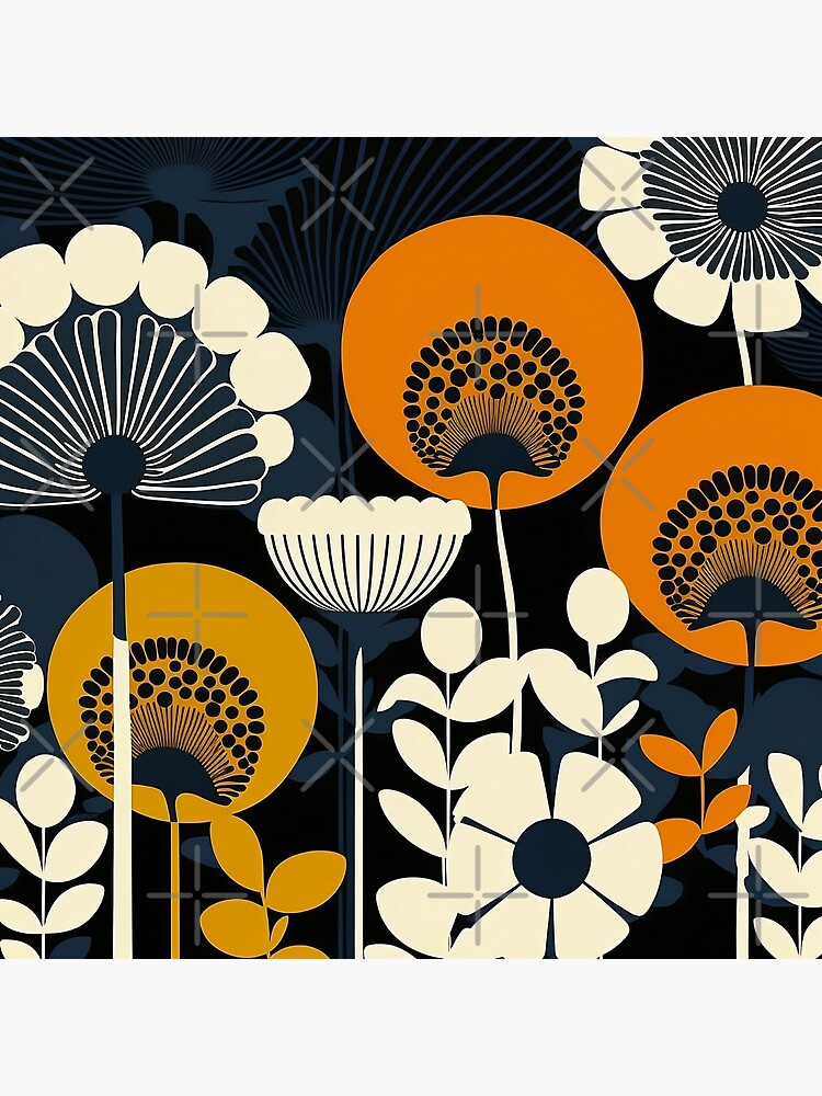 "Floral pattern, finland" Poster by Piktart | Redbubble