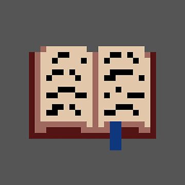 "Pixel Art Book" Poster for Sale by just4pixels | Redbubble