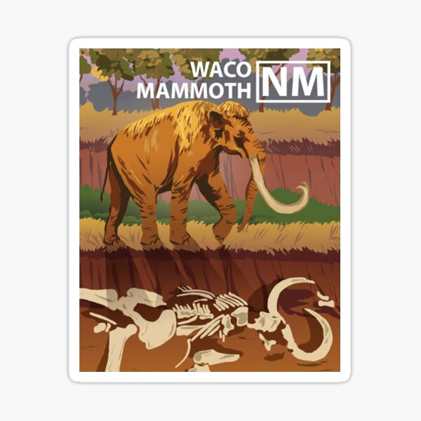 "Waco Mammoth National Monument " Sticker for Sale by triplew427 ...