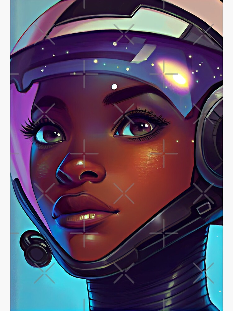 "Astro girl #3" Sticker for Sale by PREARTE | Redbubble