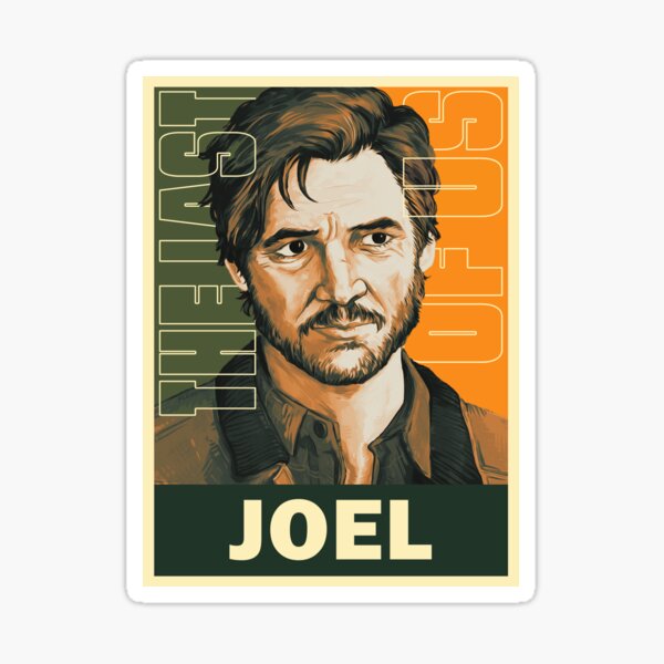 "Pedro Pascal as Joel ." Sticker for Sale by ActiveNerd | Redbubble