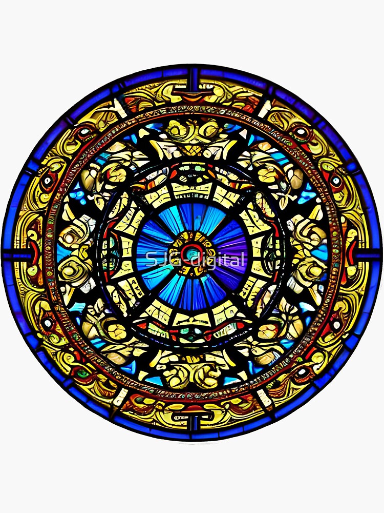 " Catedral church stained glass window sticker" Sticker for Sale by SJG ...