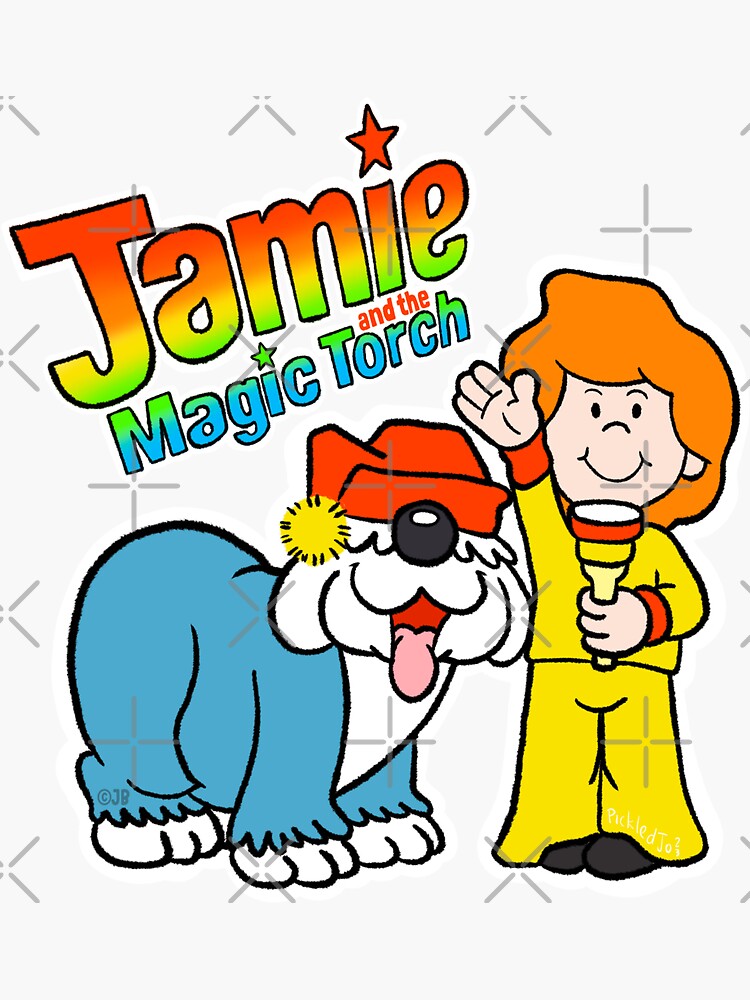 "Jamie and the Magic Torch" Sticker for Sale by FunnehGacha | Redbubble