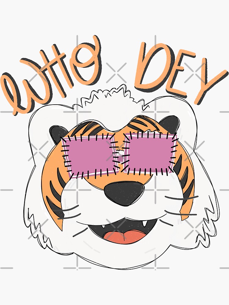 "Who Dey Bengals " Sticker for Sale by ninsey412 | Redbubble