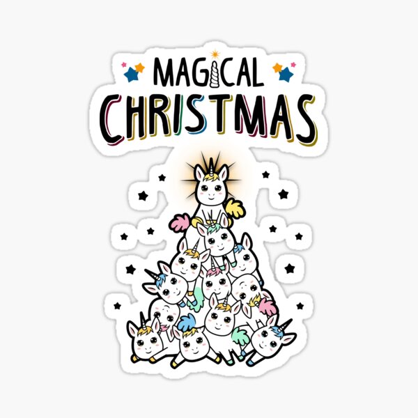 "Magical Christmas" Sticker by KsuAnn | Redbubble